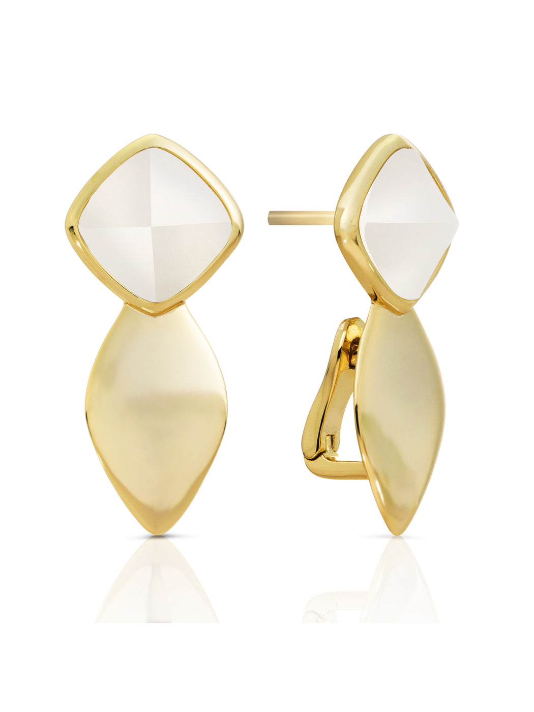 Edge Push Back Boucles d'oreilles Pearl – Sparkling Jewels